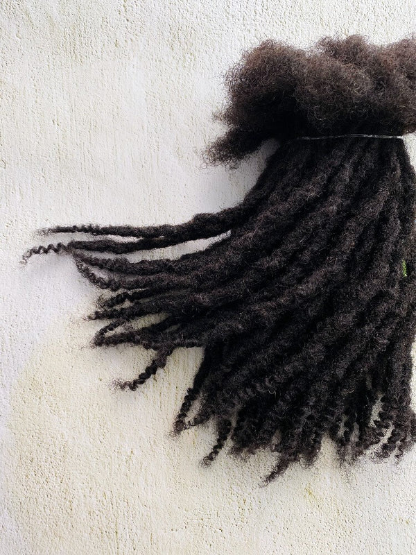 100 Locs Anwi Curly Tips Human Hair Extensions - Sizes 0.4, 0.6-0.8cm ...