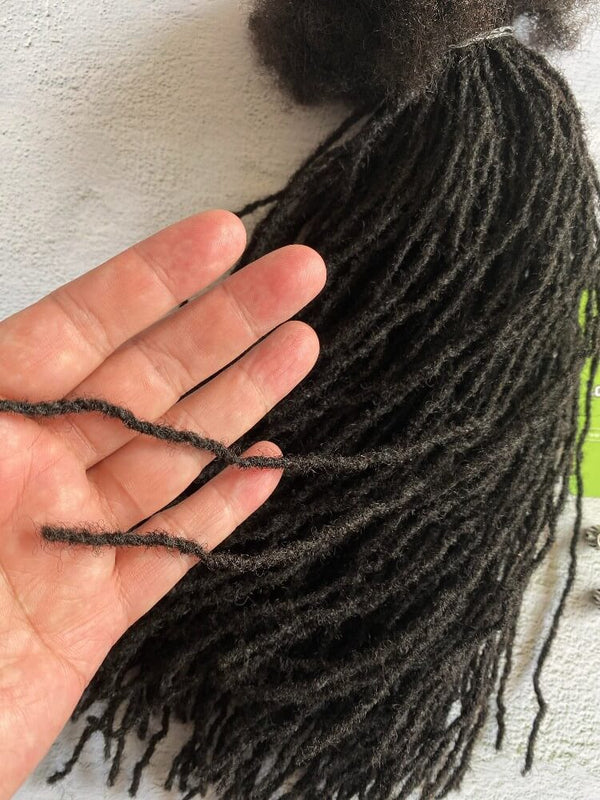 Anwi 0.2cm Sisterlocks Human Hair Loc Extensions – Interlocked, 100% ...