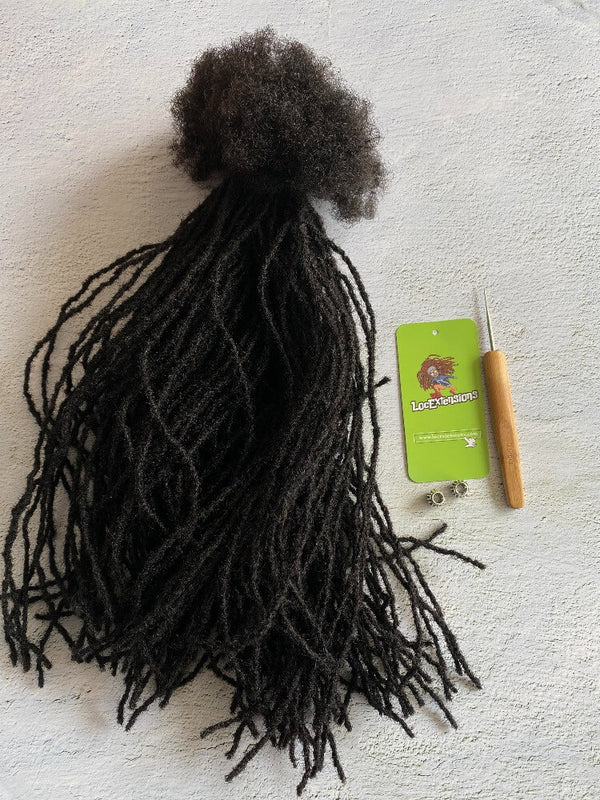 Anwi 0.2cm Sisterlocks Human Hair Loc Extensions – Interlocked, 100% ...