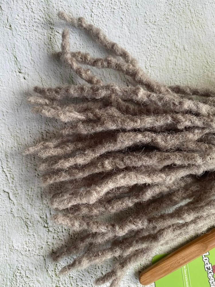 Gray Anwi Textured Human Hair Loc Extensions-Natural, Soft, and Stylish ...