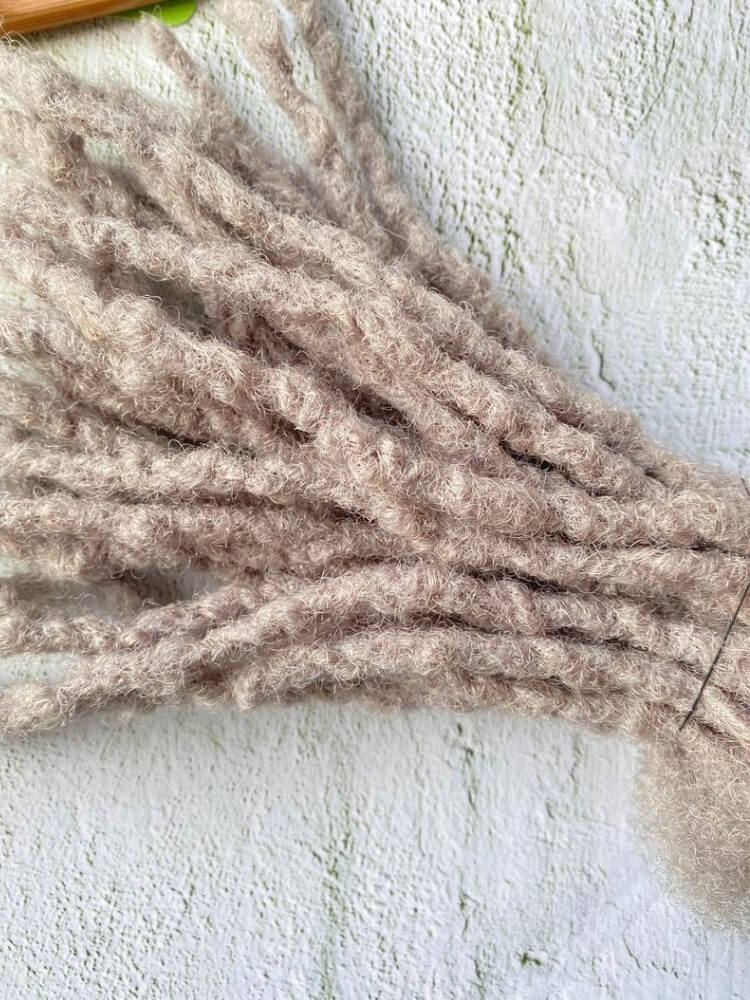 Gray Anwi Textured Human Hair Loc Extensions-Natural, Soft, and Stylish ...
