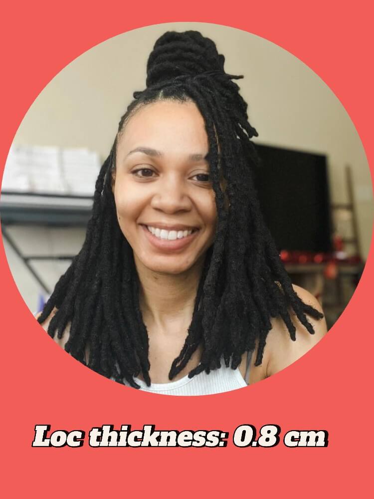 Buy Anwi Textured Interlocked Human Hair Loc Extensions in Natural ...