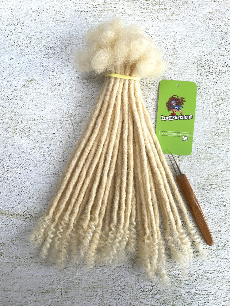 Get Playful with Curly Ends Human Hair Loc Extensions - LocE-PL