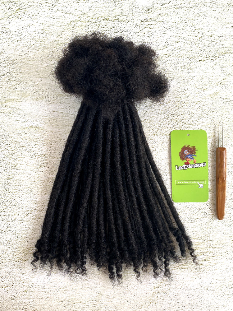 Get Playful with Curly Ends Human Hair Loc Extensions - LocE-PL