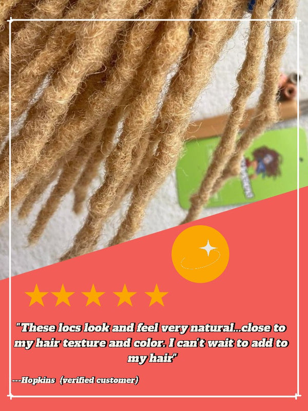 Bold & Beautiful: Anwi Textured Human Hair Loc Extensions with honey ...