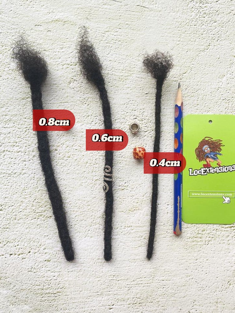 100 Locs Bundle - Human Hair Loc Extensions | Far from stiff - LocE-PL