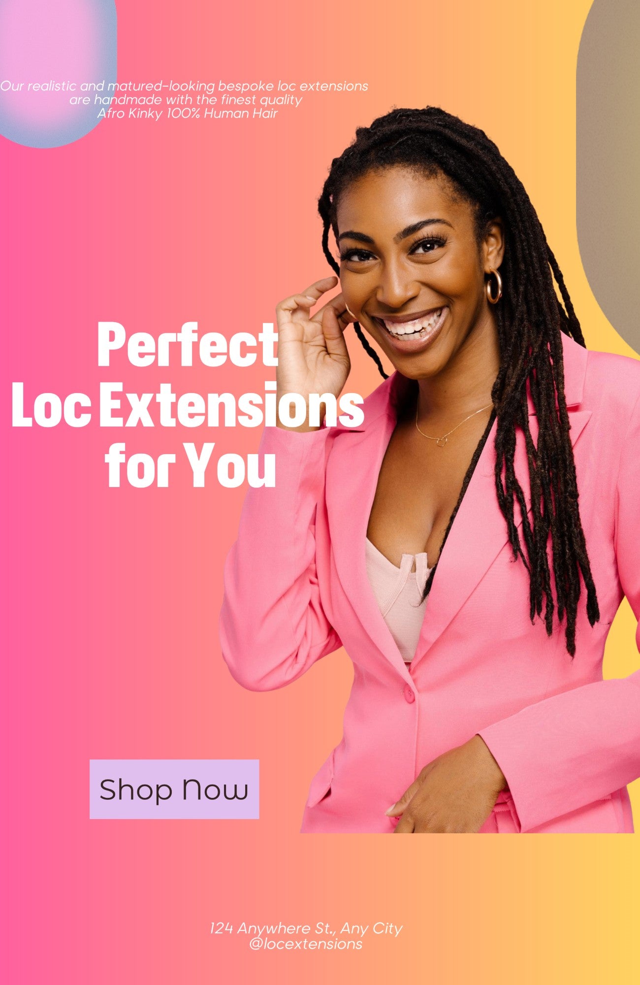 Shop Online Best Human Hair Loc Extensions Completely Handmade