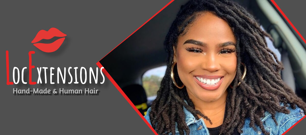 Shop Online Best Human Hair Loc Extensions-Completely Handmade