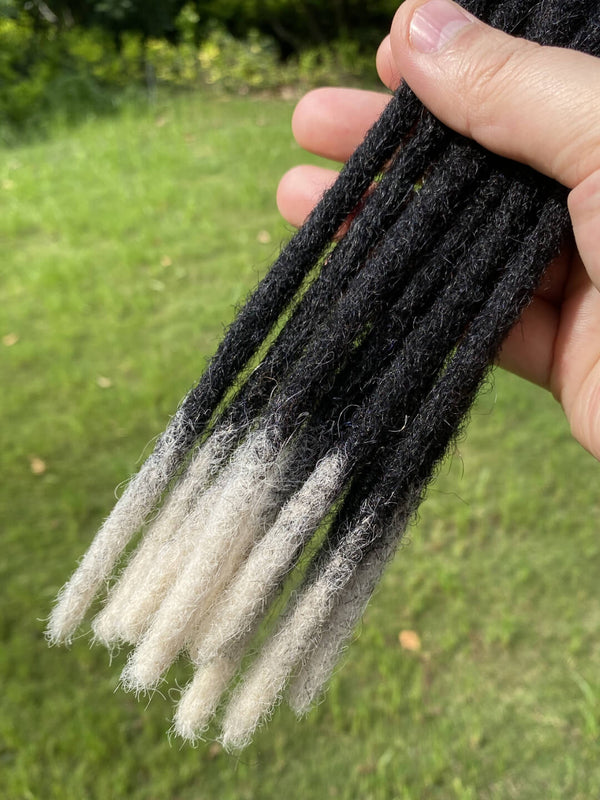 Get Ombre Human Hair Loc Extensions Bundles with 613 Blonde Tips | Shop ...