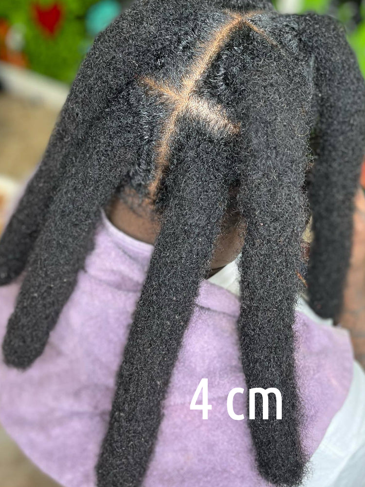 Handmade Wicks Locs Human Hair Extensions Nautral Black Hair ...